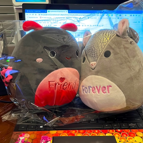 Squishmallows | Toys | Ladee The Ladybug Friends Thompson The Armadillo Forever Squishmallows ...